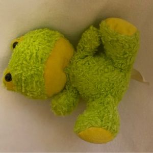 unbranded | Toys | Frog Plush Green And Yellow Furry Soft Toy Stuffed ...